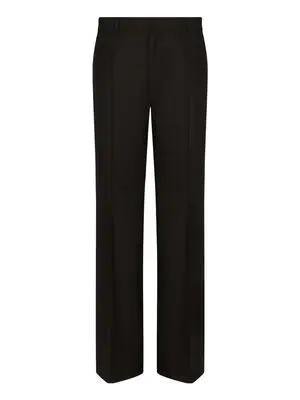 Dolce & Gabbana Mid-rise Straight-leg Trousers - Black