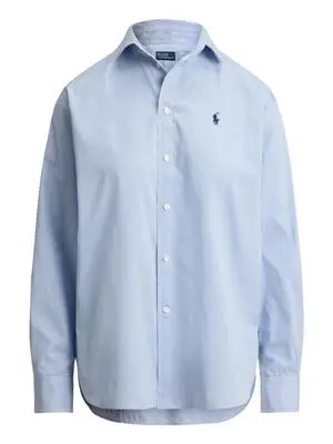 Ralph Lauren Striped Shirt With Embroidered Pony Logo - Blue