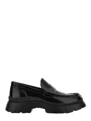 Hogan Round-toe Loafers With Chunky Lug Sole - Black