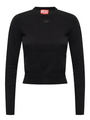DIESEL® M-areesa Logo-plaque Jumper - Black