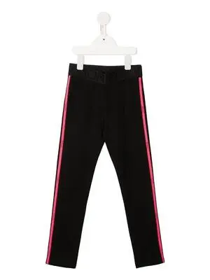 Moncler Logo Stripe Track Pants - Black