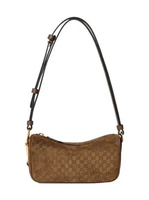 Gucci Gucci Monogrammed Shoulder Bag Brown