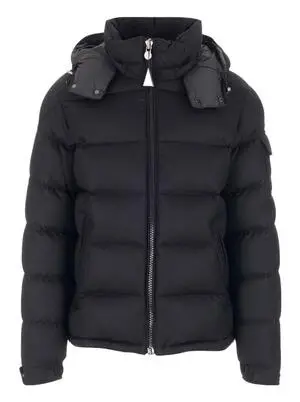 Moncler Long-sleeved Hooded Down Jacket - Black