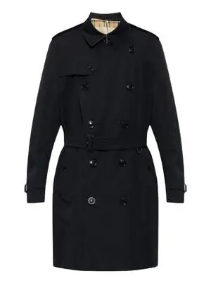Burberry Double-breasted Belted Trench Coat - Black