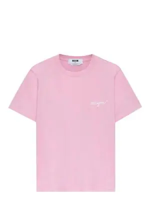 MSGM Short Sleeve Crewneck T-shirt - Pink