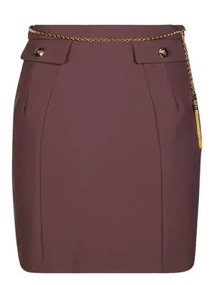 Elisabetta Franchi Elisabetta Franchi Chain Embellished Mini Skirt Red