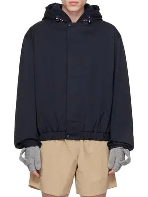 Thom Browne Hooded Jacket - Navy Blue