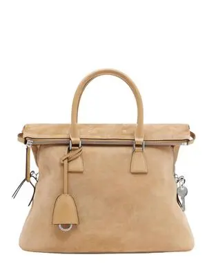 MAISON MARGIELA Maison Margiela Zipped Detailed Top Handle Bag Camel