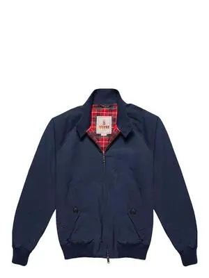 BARACUTA Baracuta G9 Harrington Zip-Up Bomber Jacket Blue