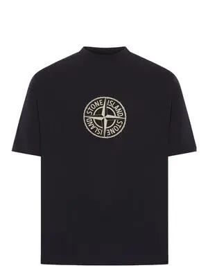 STONE ISLAND Stone Island Compass Printed Regular-Fit T-Shirt