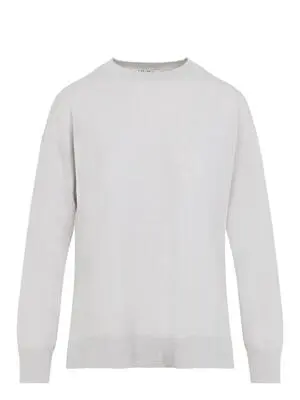 Max Mara Crewneck Long-sleeved Jumper - White
