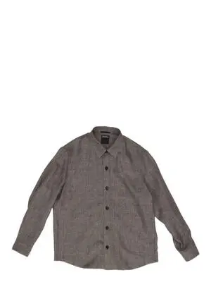 Zegna Long Sleeve Buttoned Overshirt - Black