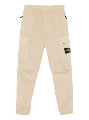 Stone Island Twill Cargo Trousers - Oats