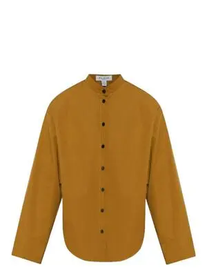Alaïa Layered Poplin Shirt - Brown