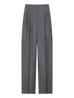 Givenchy Double Pleated Wool Trousers - Grey