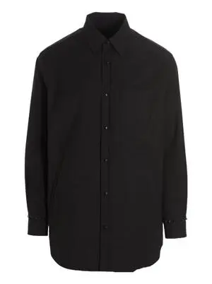 Valentino Garavani Collared Button-up Shirt - Black