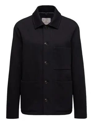 Moncler Cabalian Button-up Shirt Jacket - Blue