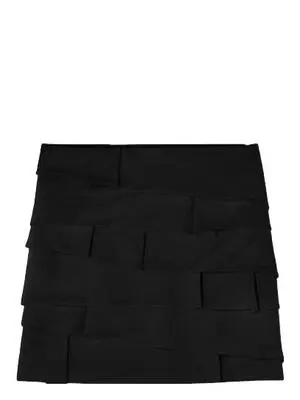 Versace Pleated Mini Skirt - Black