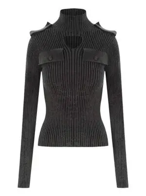 Bottega Veneta Bottega Veneta Rib-Knitted Cut-Out Jumper No