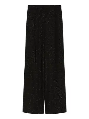 MAX MARA Max Mara Sequin Embellished Wool-Blend Straight Leg Pants