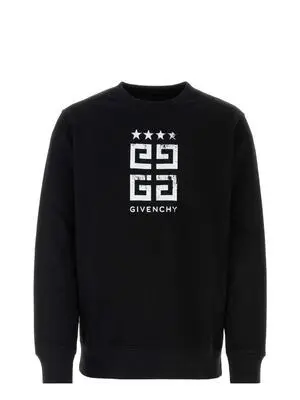 Givenchy Logo Printed Crewneck Sweatshirt - Black