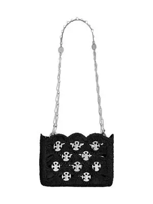 Rabanne Sparkle Disc-link Shoulder Bag - Black