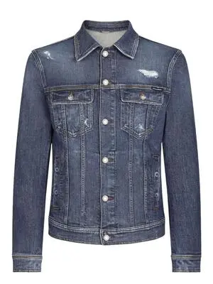 Dolce & Gabbana Buttoned Denim Jacket - Blue