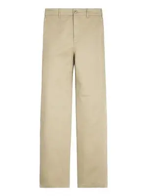 Celine Straight Chinos In Twill - Light Brown