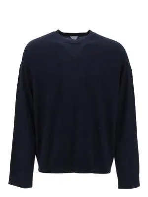 Bottega Veneta Crew Neck Wool Jumper - Blue
