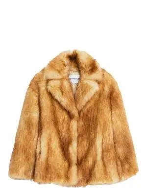 STAND STUDIO Janice Faux Fur Jacket - Natural