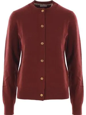Burberry Crewneck Knitted Button-up Cardigan - Box