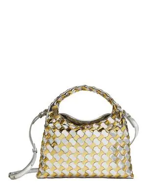 BOTTEGA VENETA Bottega Veneta Mini Hop Woven Shoulder Bag