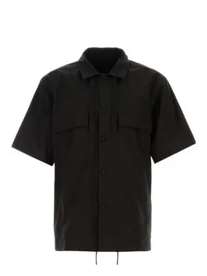 Sacai Short Sleeved Drawstring Shirt - Black