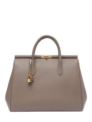 Dolce & Gabbana Marlene Logo Detailed Tote Bag - Grey