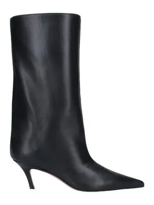 Amina Muaddi Pointed Toe High Heel Boots - Black