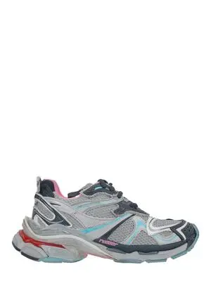 Balenciaga Runner Lace-up Sneakers - Grey/blue/pink/red