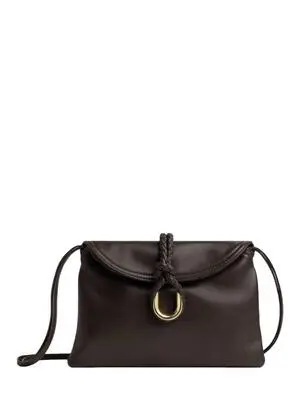 Bottega Veneta Liberta Small Crossbody Bag - Fudge