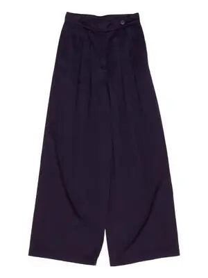 Dries Van Noten Wide Leg Trousers - Black