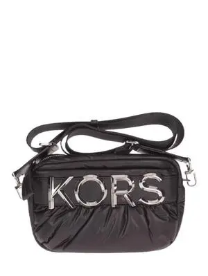 Michael Kors Logo Plaque Crossbody Bag - Black