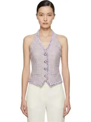 MARISSA CHIARA Marissa Chiara Sleeveless Vest With Button Closure