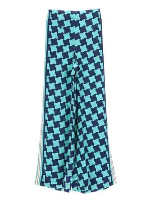 Casablanca Graphic-printed Wide-leg Trousers - Blue