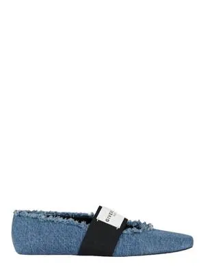 Givenchy Sliced Square Ballet Flats - Denim Blue