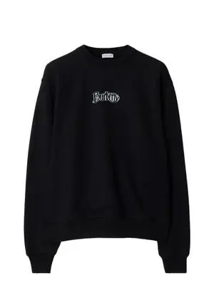Burberry Burberry Logo Printed Crewneck Sweatshirt Charcoal