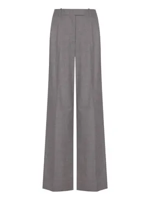 Givenchy Wide-leg Pleated Casual Pants - Gray