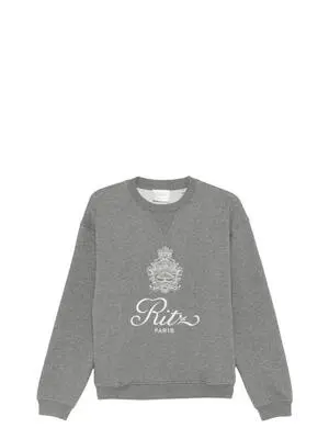 FRAME Ritz Paris Graphic Print Sweatshirt - Grey
