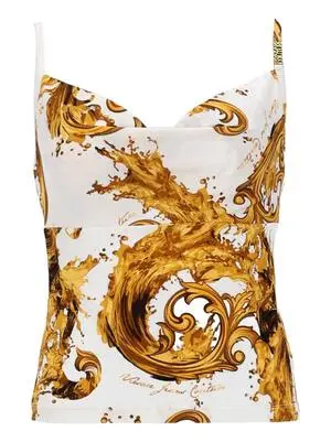 Versace Baroque Print Camisole Top - White