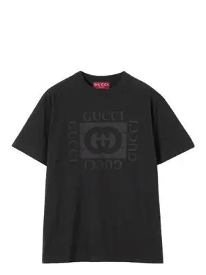 Gucci Logo Print T-shirt - Black