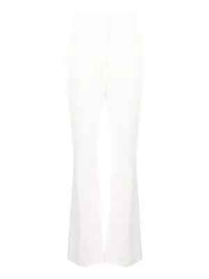 Alexander McQueen High-waist Flared Tailored Trousers - White