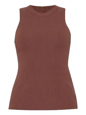 Rick Owens Sleeveless Knitted Top - Red