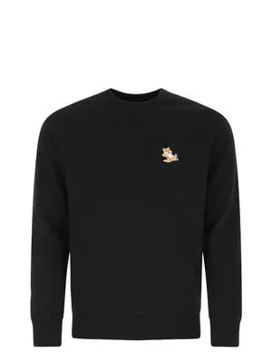 Maison Kitsuné Chillax Fox Patch Sweatshirt - Black